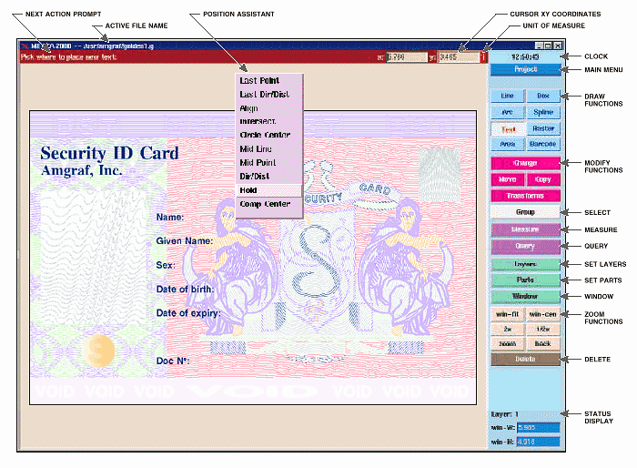 Amgraf MECCA 2000 - Graphical User Interface